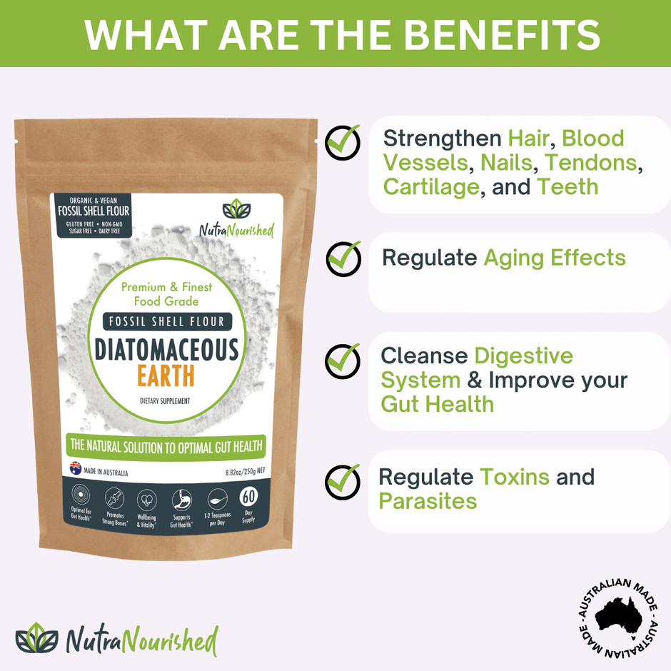 Diatomaceous Earth Powder & Fossil Shell Flour - Nutra Nourished